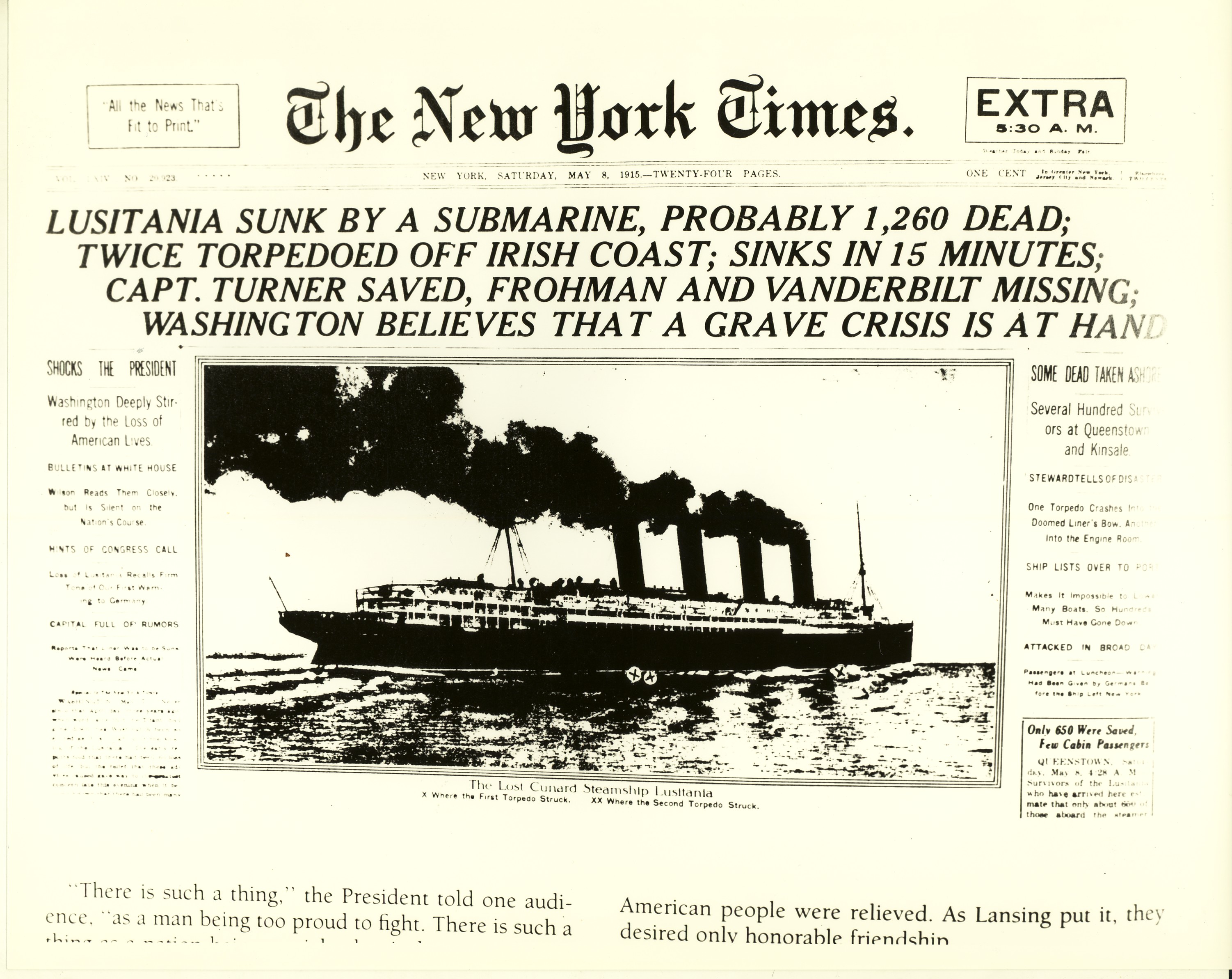 Sinking_of_the_Lusitania - Foreign Policy Research Institute
