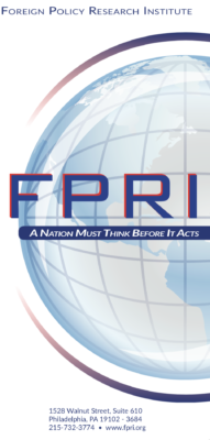 International Think Tank - Foreign Policy Research Institute