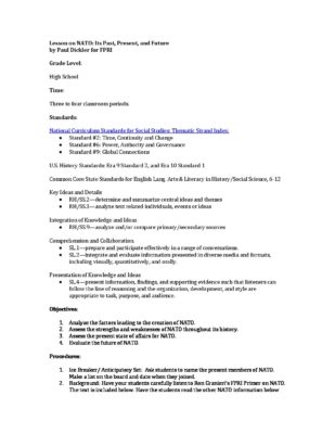 Lesson Plan - Foreign Policy Research Institute
