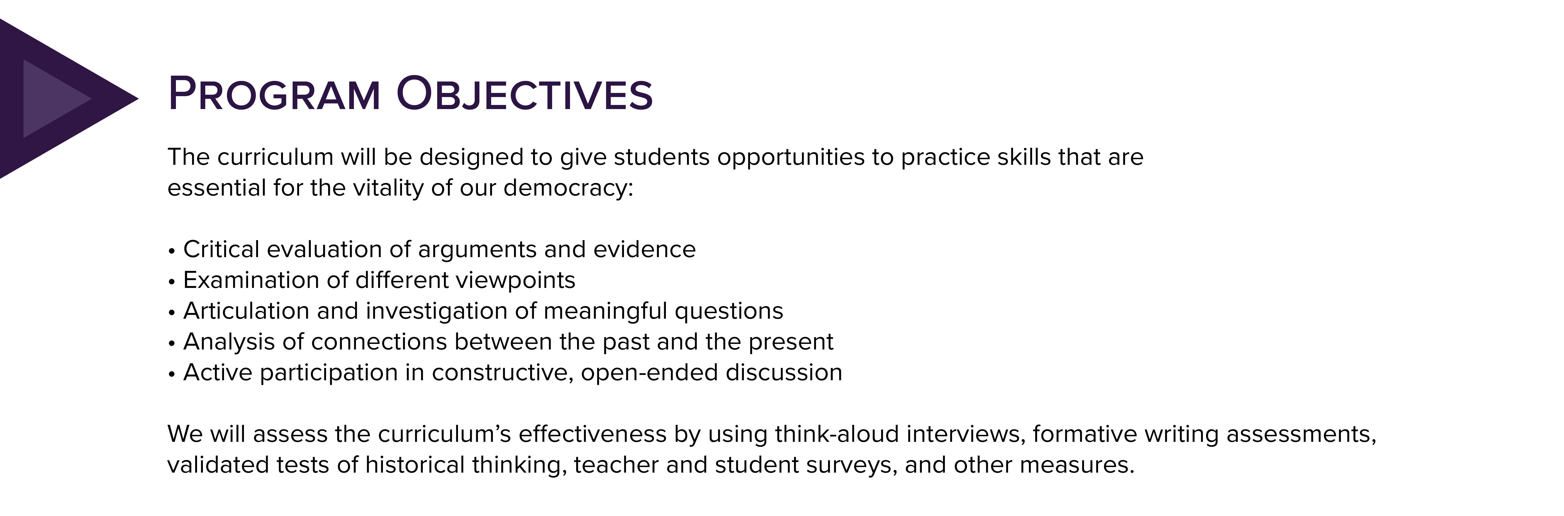 Objective For Software