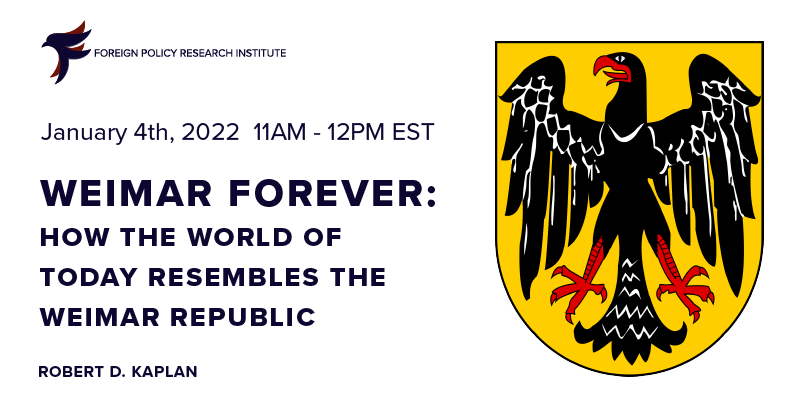 Weimar Forever: How the World of Today Resembles the Weimar Republic ...